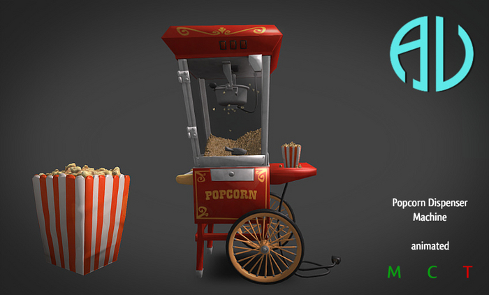 Second Life Marketplace - AV - Popcorn Dispenser Machine